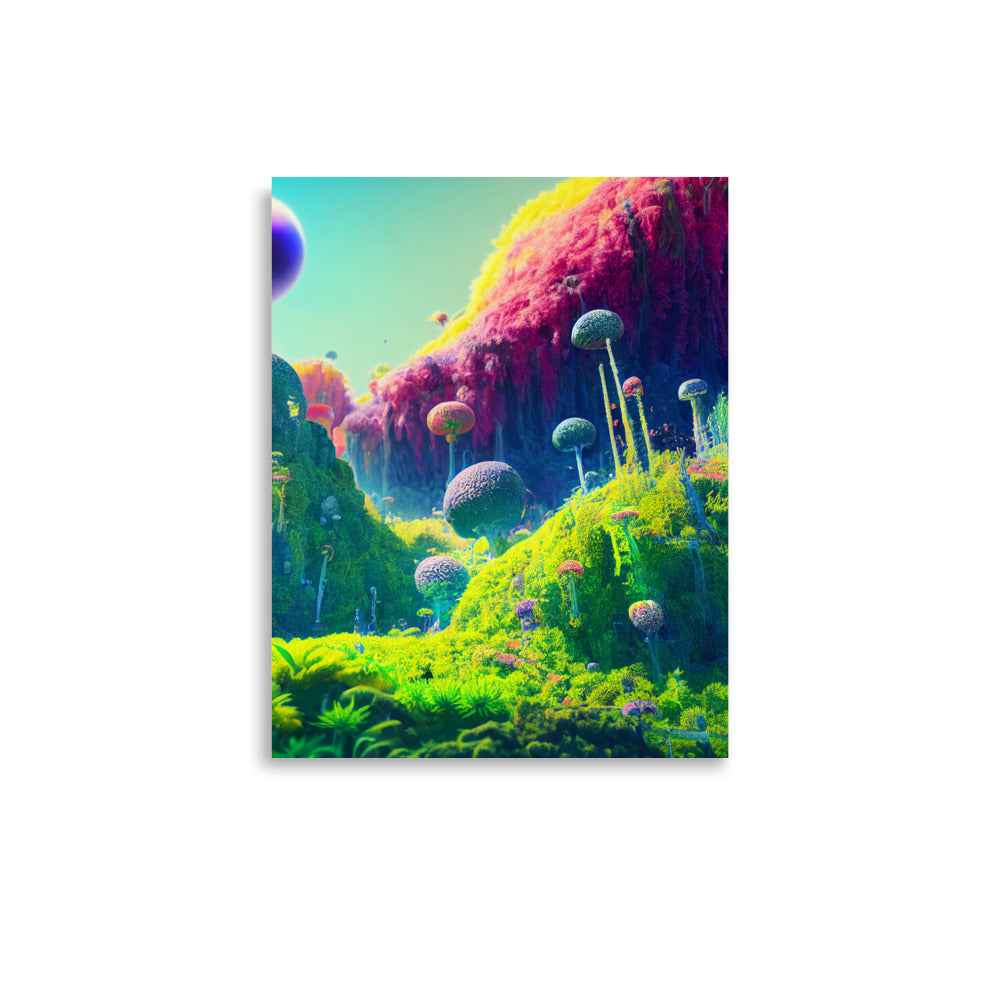 Alien Worlds: Vibrant - Luster Poster – MyAiRT