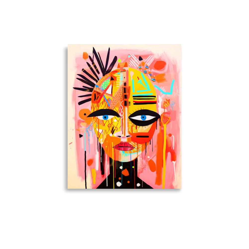 Curious Faces: Vibrant 2/4 - Luster Poster – MyAiRT